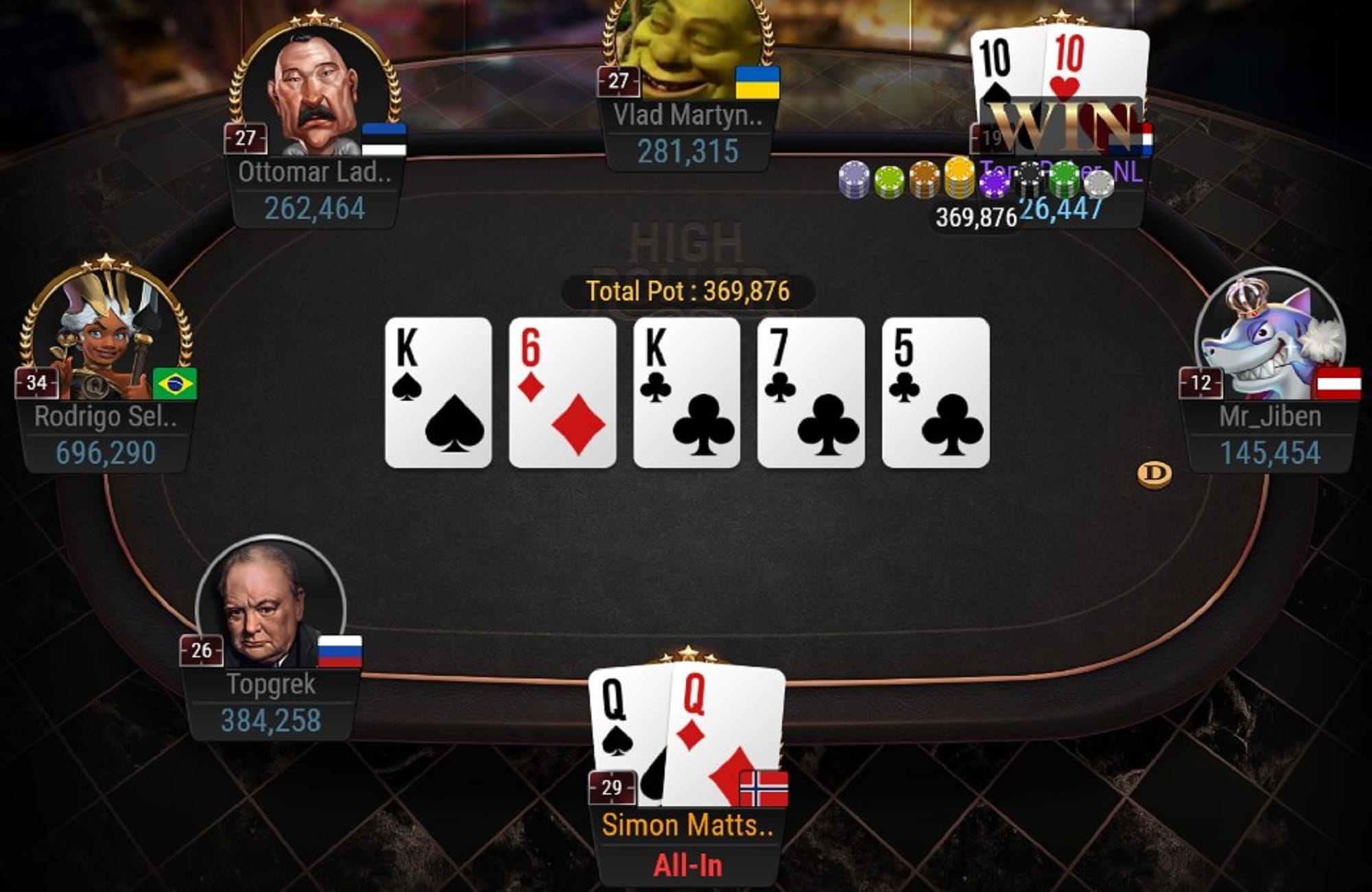 Bug dá pote para mão perdedora em torneio de US$ 1 milhão