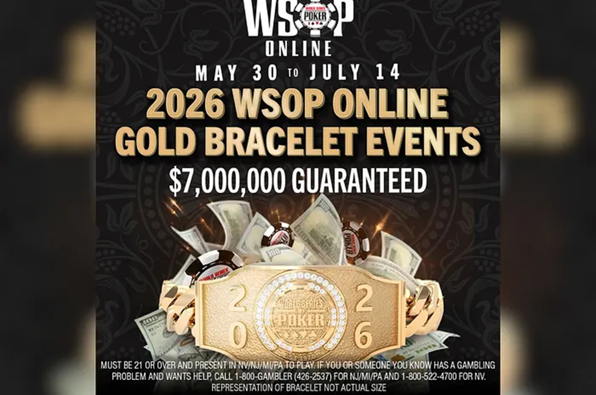 Wsop Online 2026 Terá 30 Braceletes E Será Disputada Junto à Série De